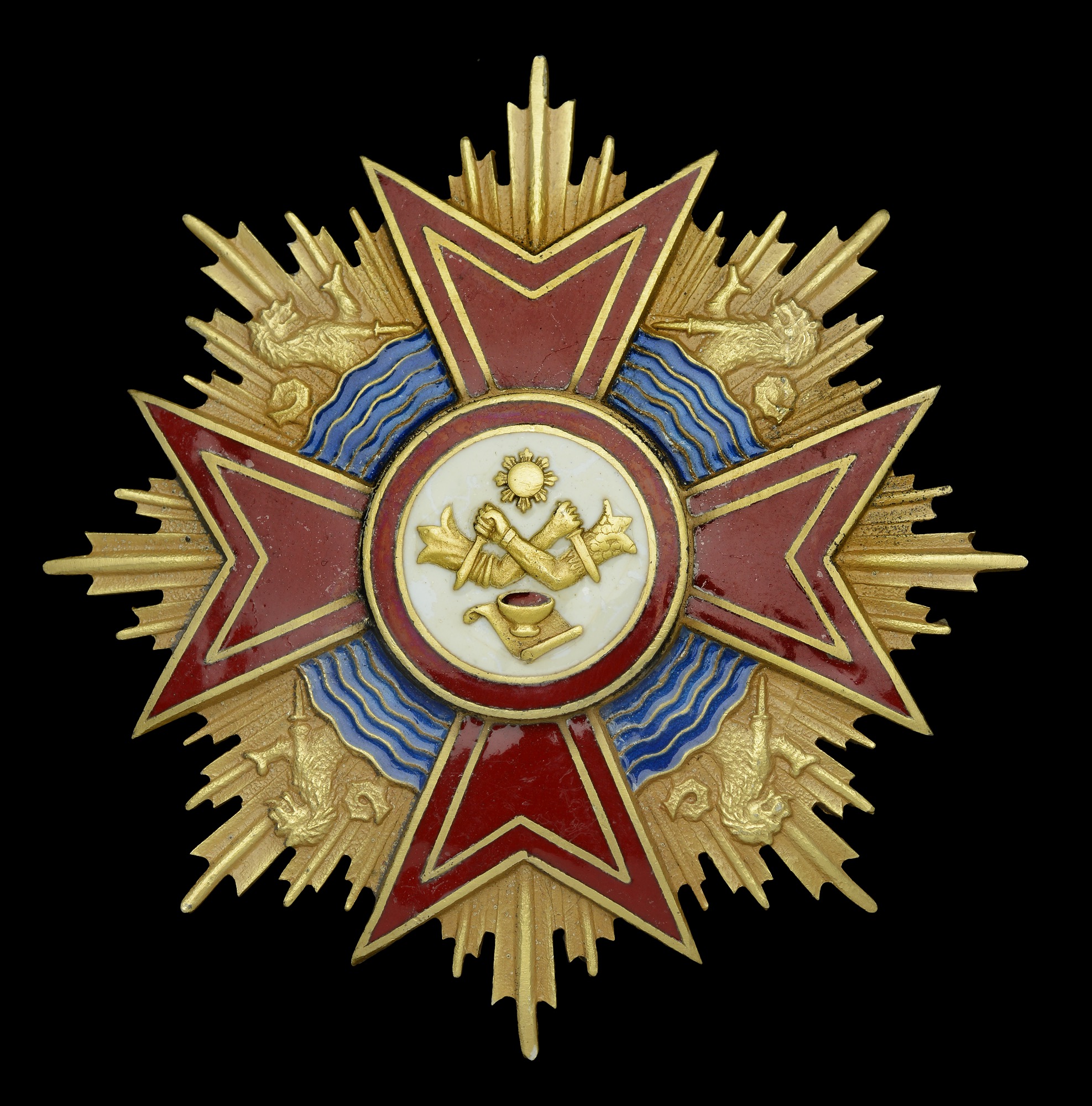 Philippines, Republic, Order of Sikatuna, Datu’s breast star, 79mm ...